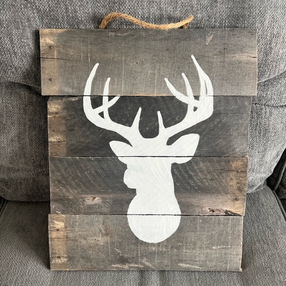 Wall Decor | Rustic Deer Silhouette Wall Art | Poshmark